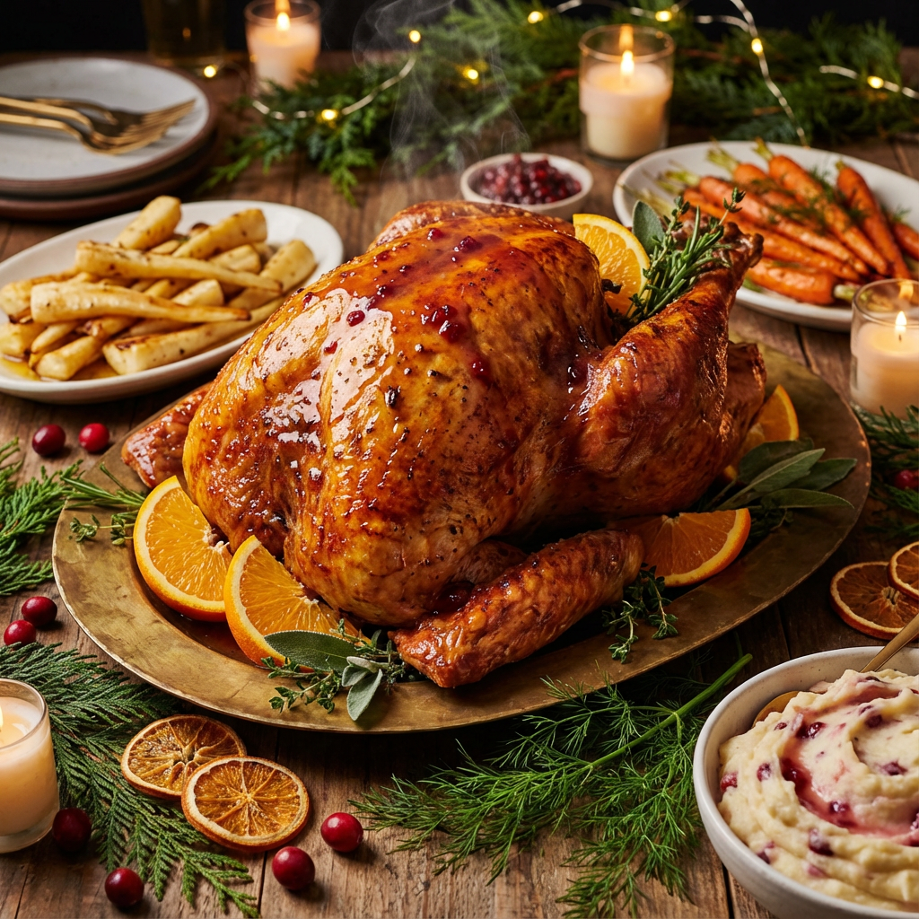 Swede Dish Cardamom–Citrus Lingonberry Turkey | Swede Dish